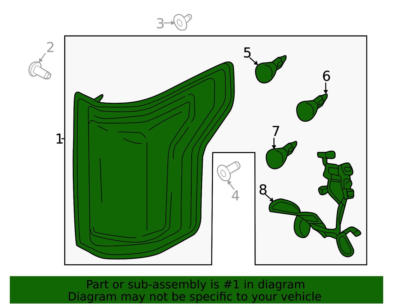 Genuine Ford Lamp Assembly - Rear Ml3z-13404-e for sale online | eBay