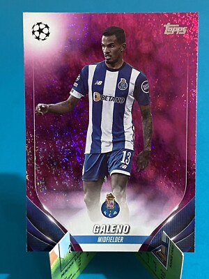 Galeno Pink Sparkle 2023-24 Topps UEFA Club Competitions Flagship FC ...