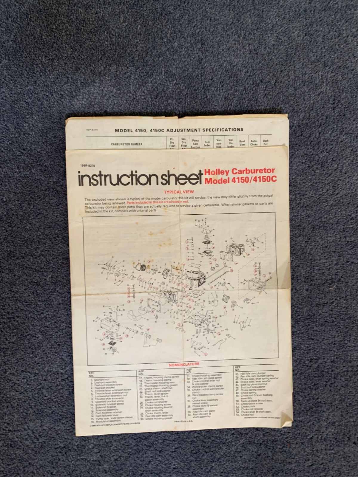 HOLLEY 4150 &4160 CARBURETOR & EDELBROCK info | eBay