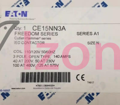 NEW CUTLER HAMMER EATON CE15NN3A IEC OPEN 3P CONT SZ N 120V COIL 1PCS ...