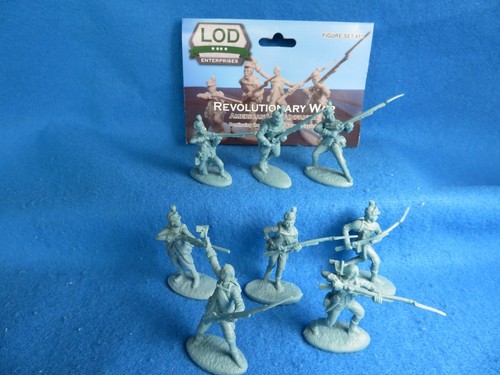 Rev War American Light Infantry Toy Soldiers, 16 in 8 poses, Made by ...