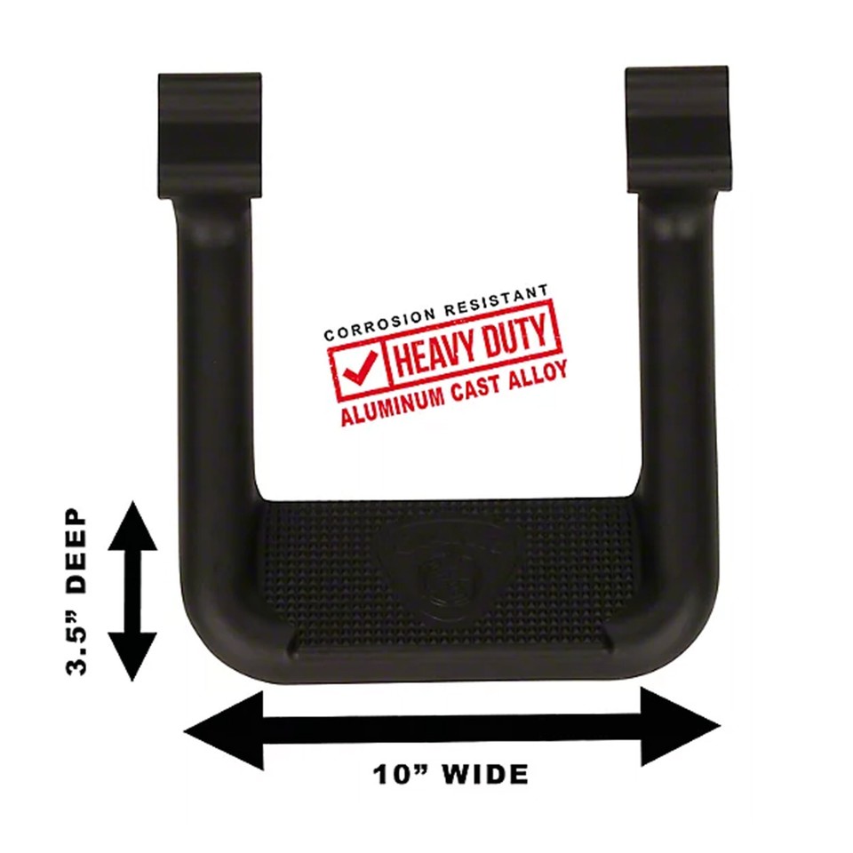 Carr HOOP II XP3 Black Multi-Mount Side Steps for Jeep Wrangler TJ Set ...