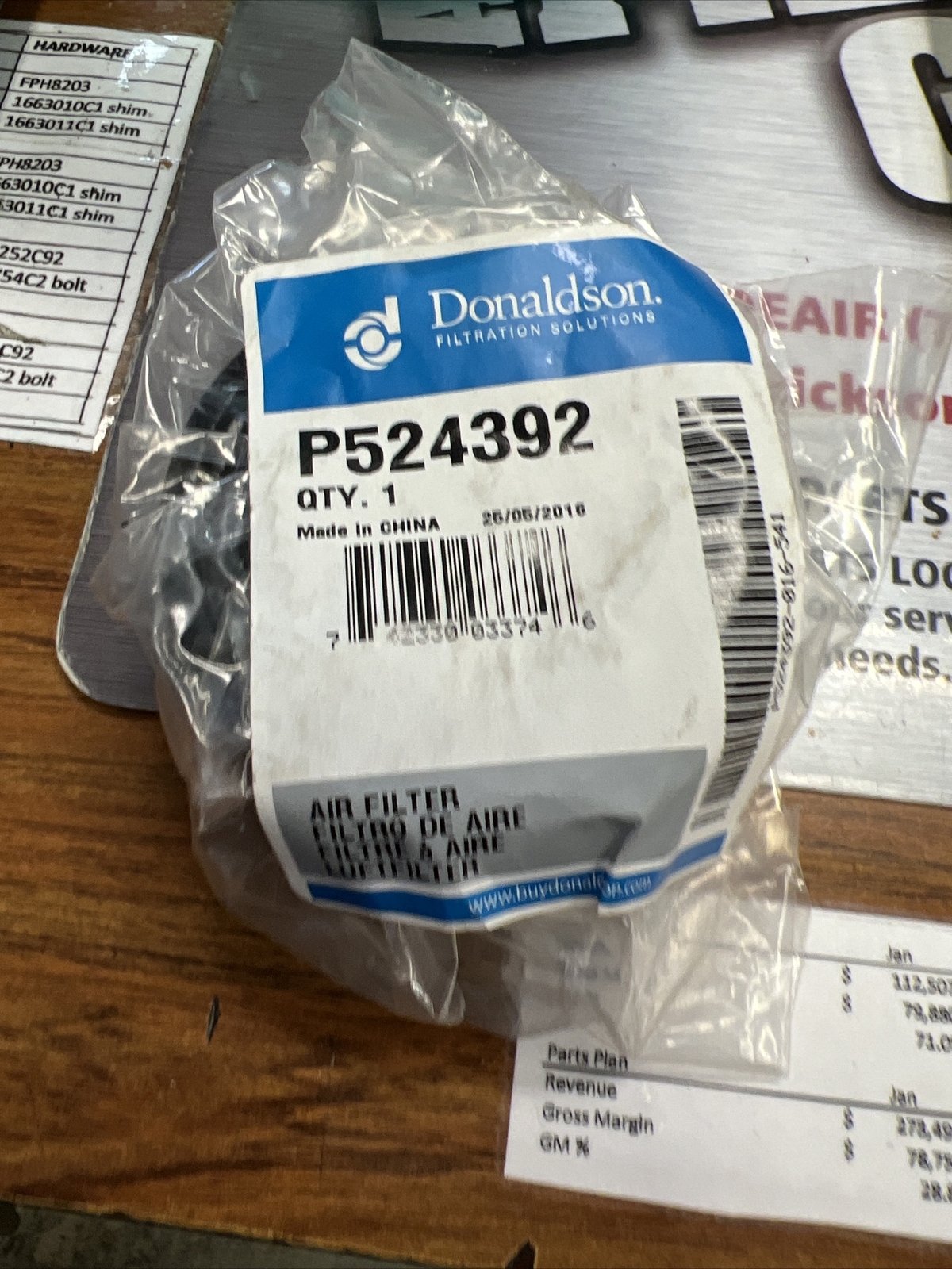 Donaldson Cylindrical Air Filter P524392 | eBay