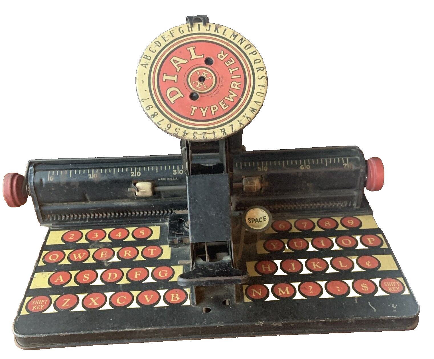 Vintage Marx De-Luxe Dial Tin Toy Typewriter 1930s Made in USA | eBay