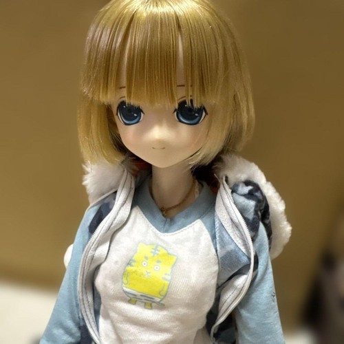 Azone Eren Custom Head for Obitsu 50 Doll Afternoon Gold Kitty Blue ...