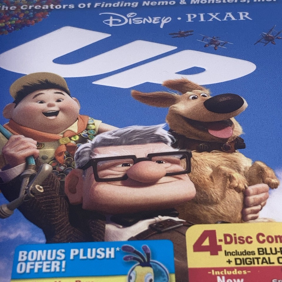 Up Blu- Ray DVD 4 Disc W/ Digital Copy 2009 Walt Disney Studios VGC ...
