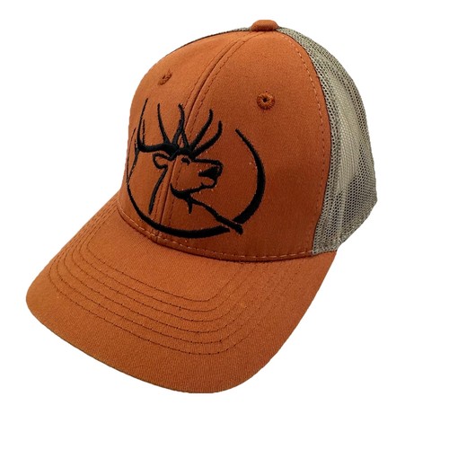 RMEF Trucker Hat Rocky Mountain Elk Foundation Orange Mesh Snapback ...
