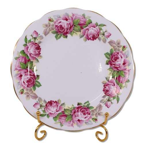 Royal Standard Rose of Sharon Bone China 8" Salad Dessert Plate Vintage ...