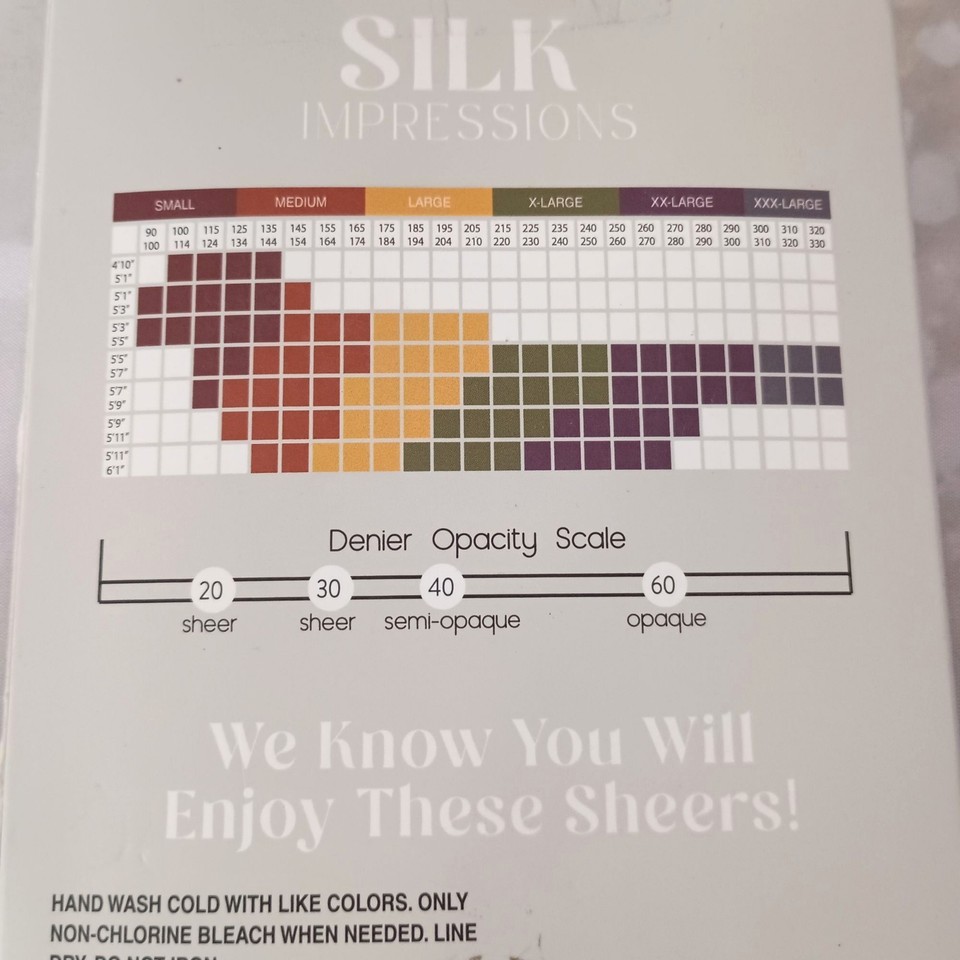 Silk Impressions Sheer Pantyhose XXXL High Waist Cocoa 15 Denier 2 Pack ...
