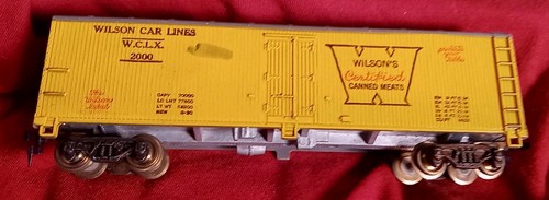 Wilson's Certified Canned Meat Penn Line Reefer Car HO Boxcar Metal ...