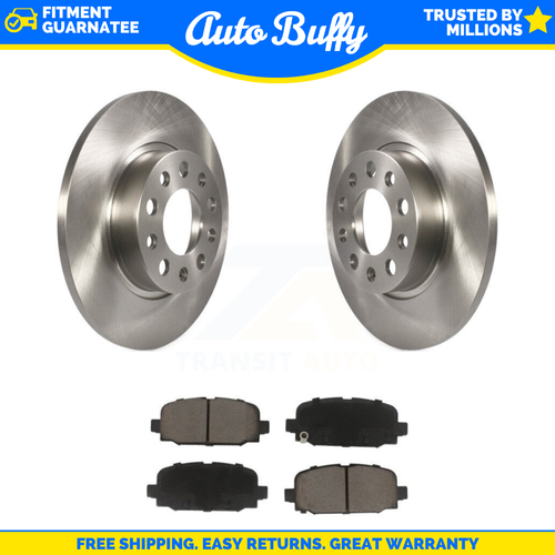 [Rear] Disc Brake Rotors And Ceramic Pads Kit For Jeep Compass ...
