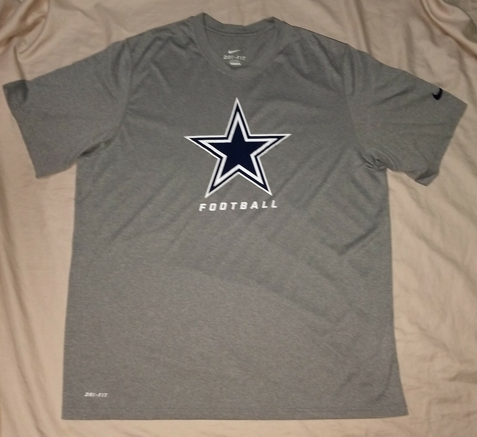 Dallas Cowboys T-Shirt Logo NFL Nike DRI-FIT Legend Elite Mens Tee On ...