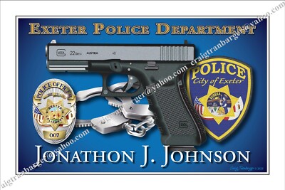 Police,Exeter,Department,Retirement,badge,gift | eBay