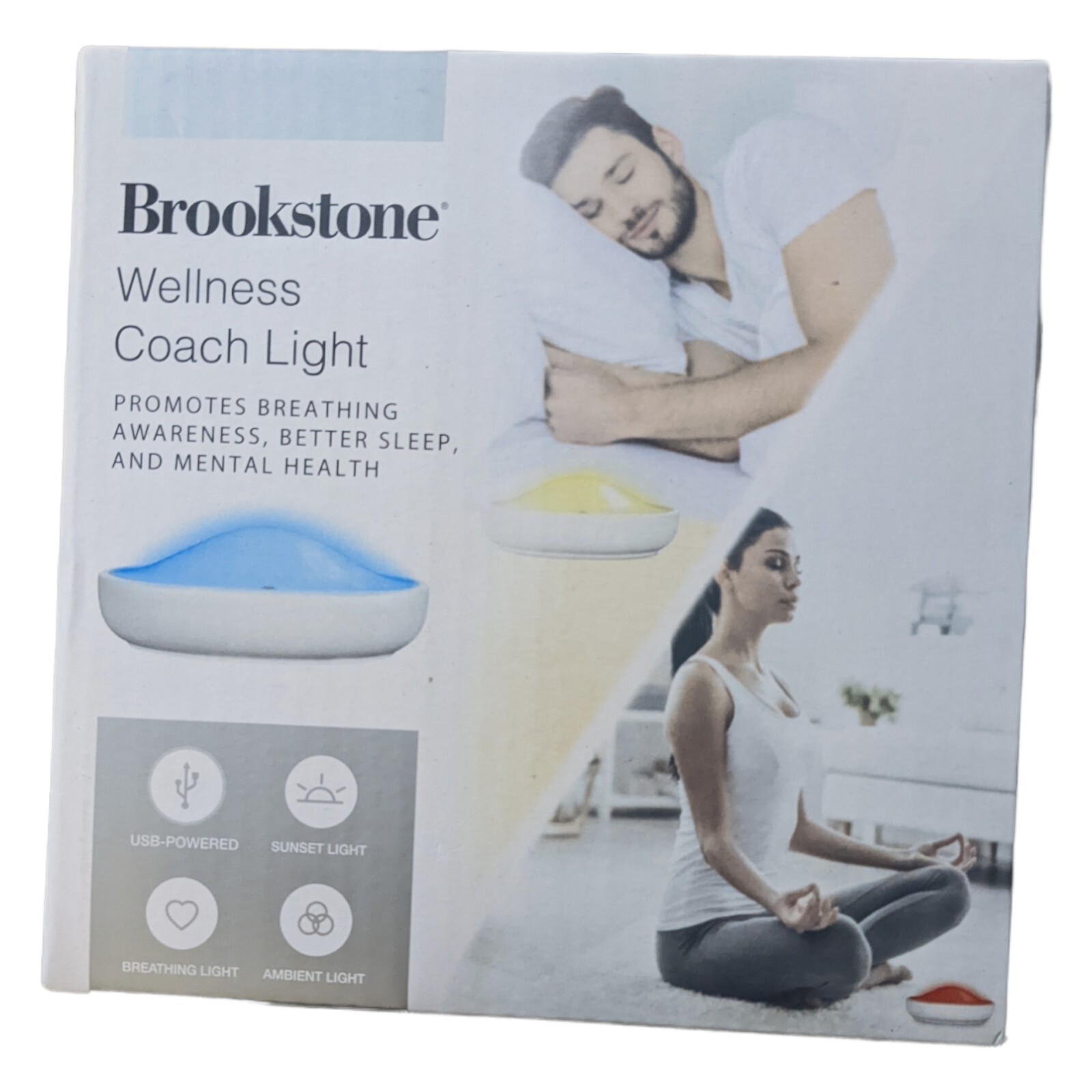 Brookstone Wellness Coach Light, Promotes Breathing Awareness, Better ...
