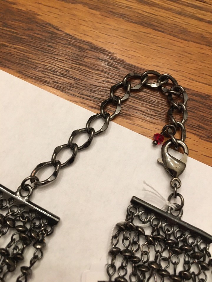 FERN FINDS Beaded 11-Row Chain multi-color 17" Necklace, New W/Tags ...