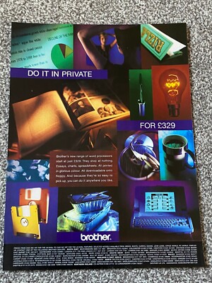 Collectable Vintage 1997 Magazine Advert Picture Brother Word Processor ...