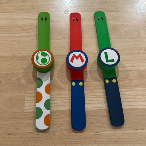 Nintendo Super Mario Power-Up Band Set of 3 USJ Mario Luigi Toad ...