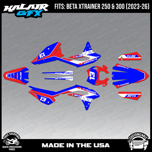 Graphics Kit for Beta Xtrainer 250 300 (2023-2026) Factory Series ...
