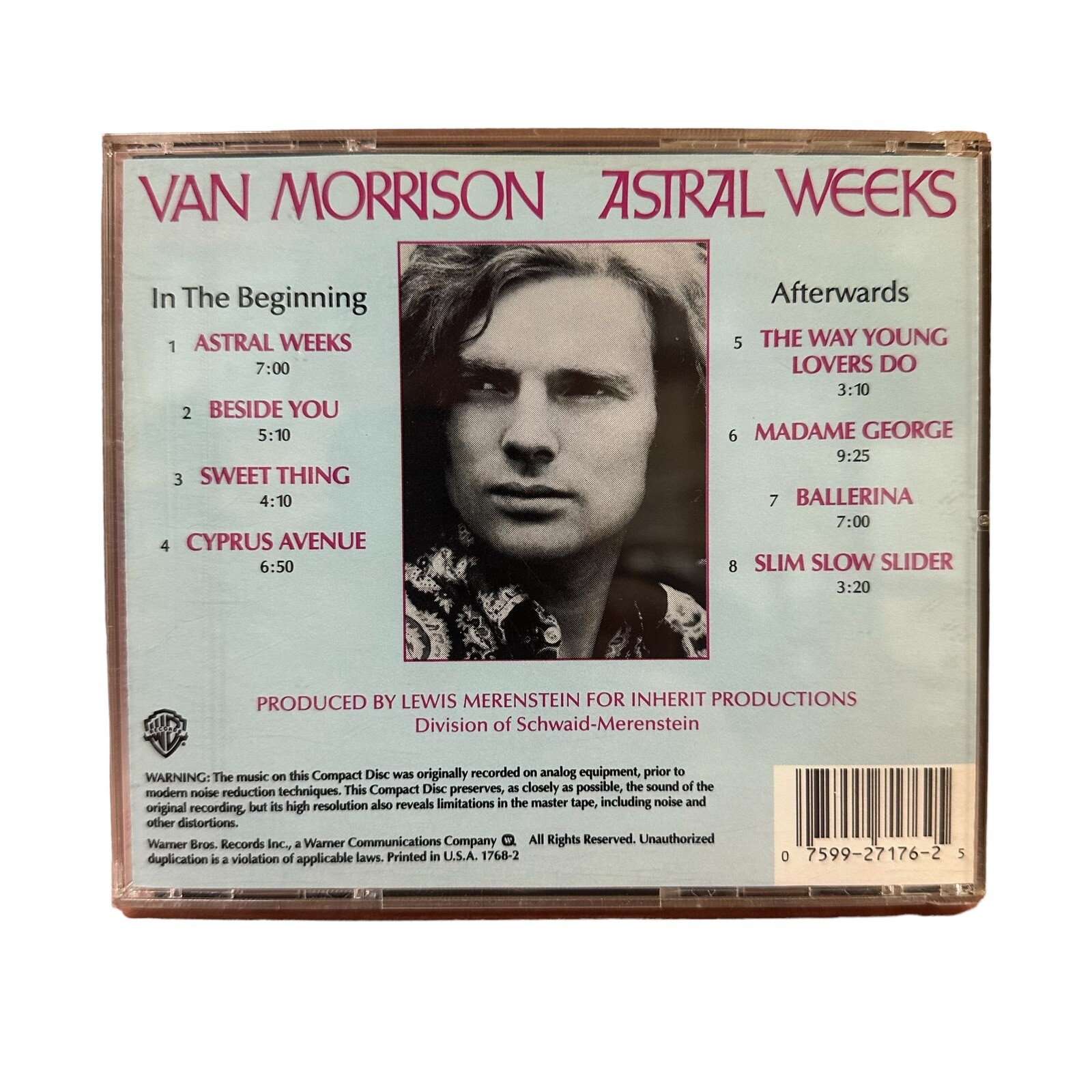 Astral Weeks - Music CD - Van Morrison - 1987-05-15 - Warner Off Roster - Very 75992717625 | eBay
