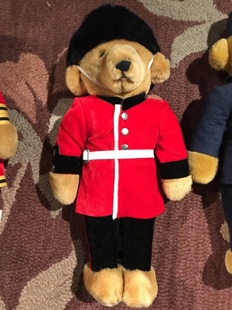 Merrythought Ironbridge Shops London Royal Guards, Police 3 Teddy Bear ...