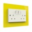 Light Switch Surround Plastic Plug Socket Finger Hygienic Plate Single ...