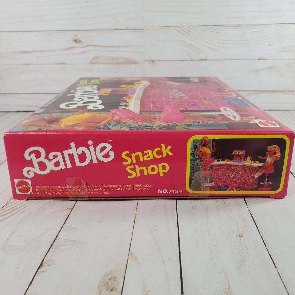 Vintage 1989 Barbie Snack Shop No.7484 Playset CIB Open Box Unused ...