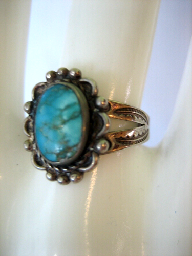 BELL TRADING POST STERLING SILVER TURQUOISE VINTAGE 1960s Size 6.5 | eBay