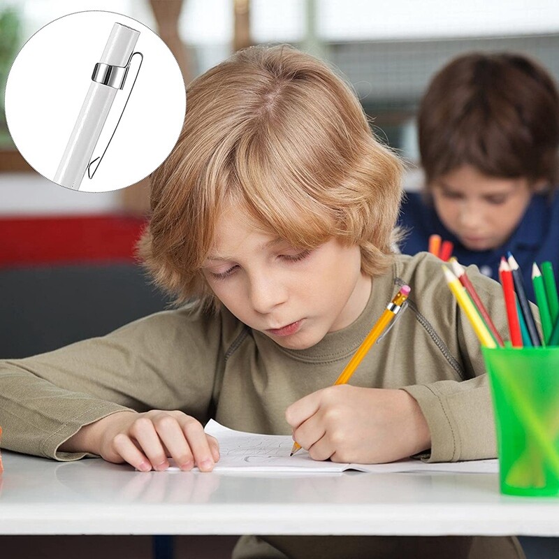 Metal Pencil Clips Slide on Pencil Pocket Clips Snap in, Pencil Holder ...