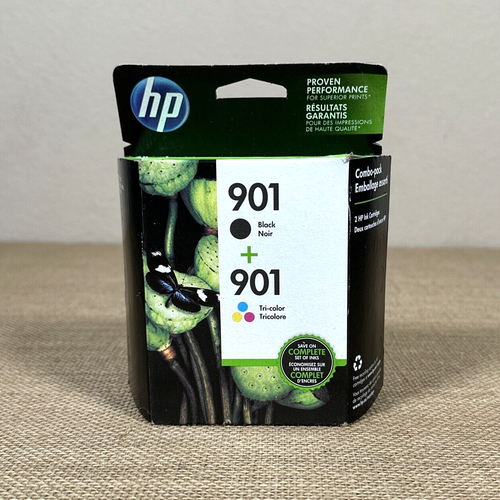 Genuine HP Officejet 901 Tri-Color Twin Pack Replacement Ink Cartridges ...