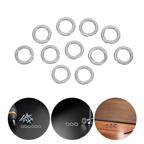 100 Pcs Stainless Steel Spring Gasket Assortment Kit Large Lock Washers ...