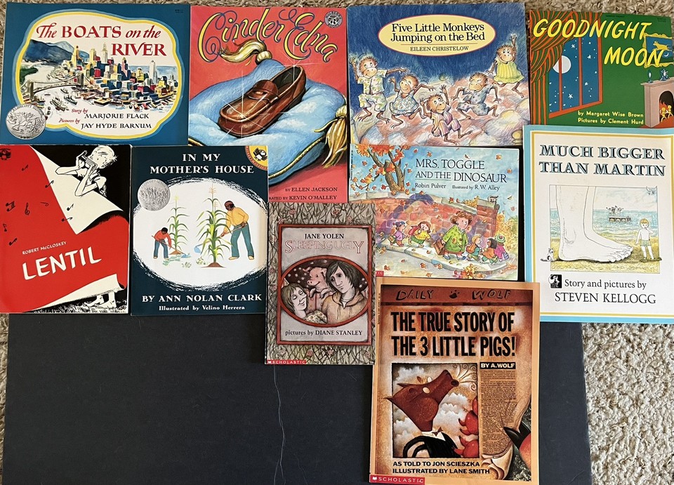 CHILDREN'S LITERATURE LOT Of 10 Books Scholastic Picture Illustrated ...