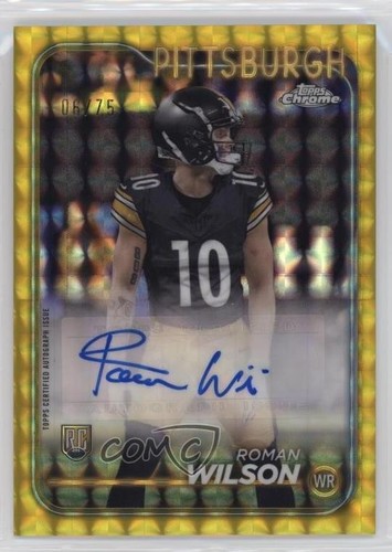 2024 Topps Chrome - Rookie Autographs Roman Wilson #RA-RWI Yellow ...
