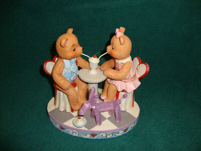 Jim Shore Button and Pinky Figurine Sharing Sweet Times | eBay