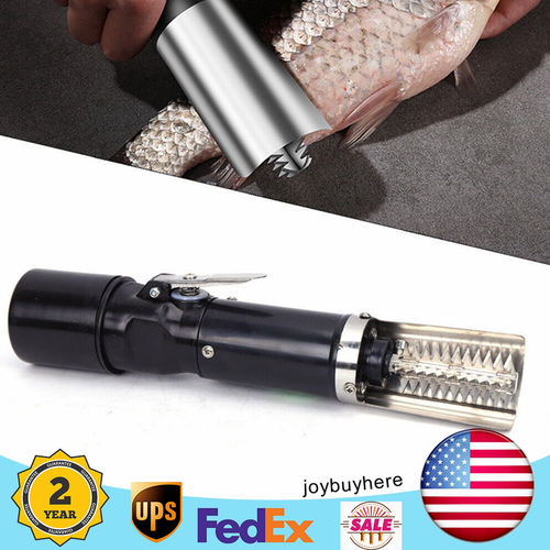 120W Electric Fish Scaler Scale Remover Fishing Cleaner Scraper Peeler ...
