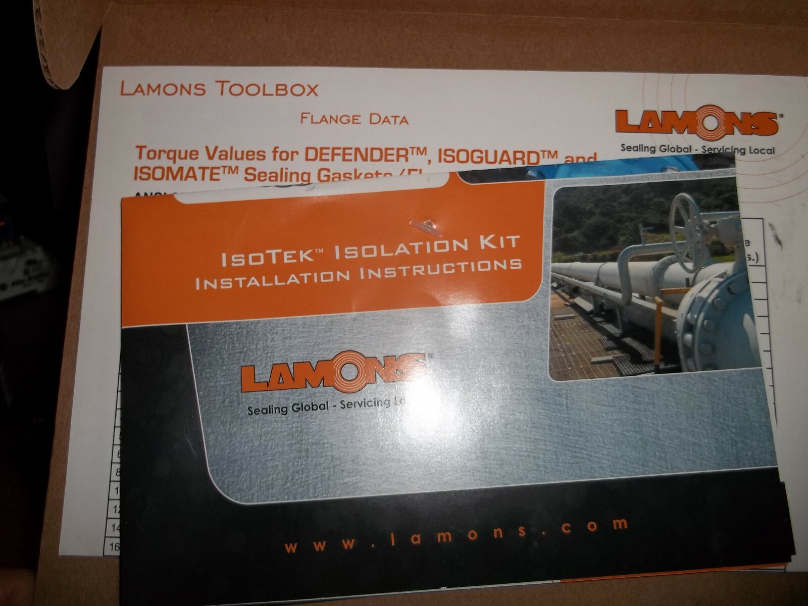 LAMONS DEFENDER FLANGE ISOLATION KIT 1-13/16-DFT-15KF-API-G10STV-SD ...