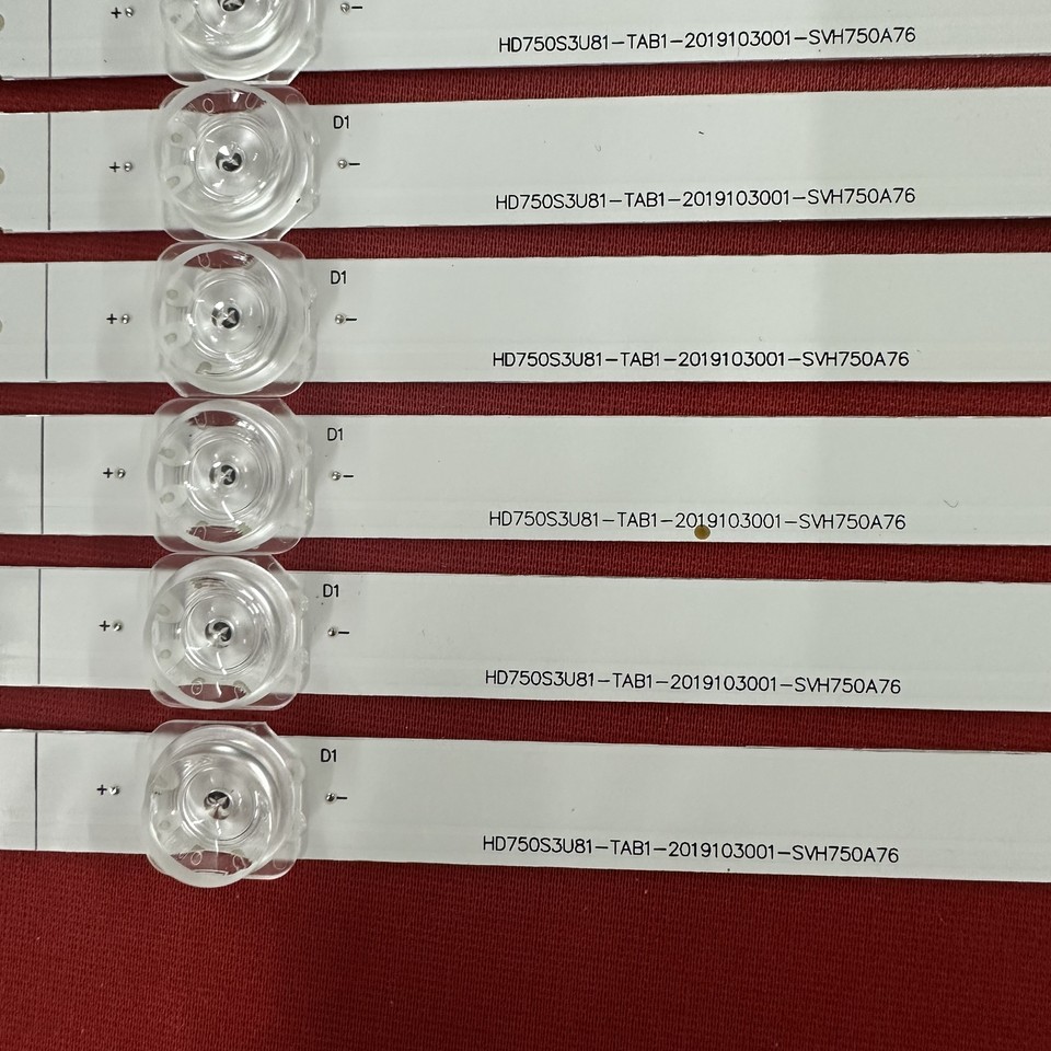 Full set LED Backlight Strips for Hisense 75R6E3 75H6570G 75E3D ...