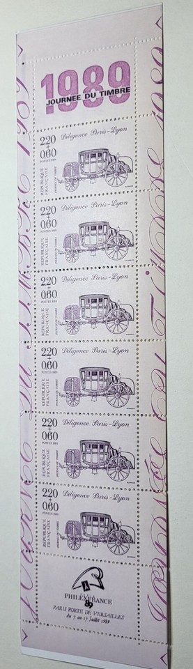 STAMP FRANCE carnet journee du timbre /booklet 1989 diligence | eBay