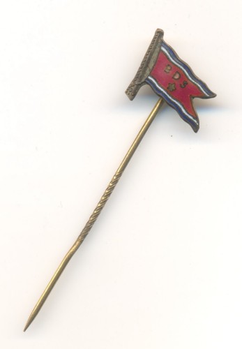 Vintage Norway Bergen Steamships BDS Bergenske Dampskibsselskab badge ...