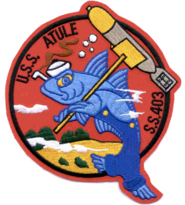 6" NAVY USS SS-403 ATULE EMBROIDERED PATCH | eBay