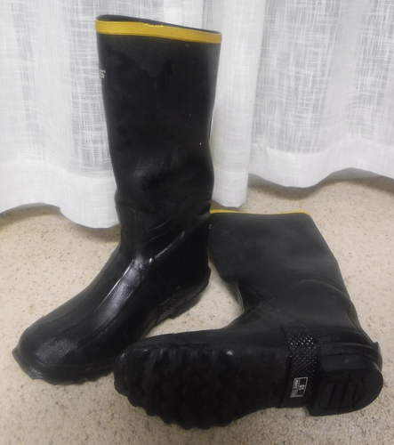Mens Sz 10 Rubber BOOTS Servus Honeywell Steel Shank, Heel, Soft Toe ...