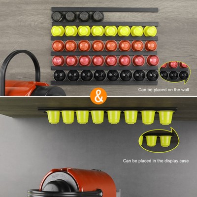5pcs/set Capsule Storage Rack Punch-free Storage Espresso Capsule Pods ...
