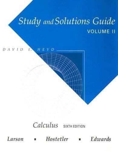 Calculus by Ron Larson and David E. Heyd (1997, Perfect) for sale ...