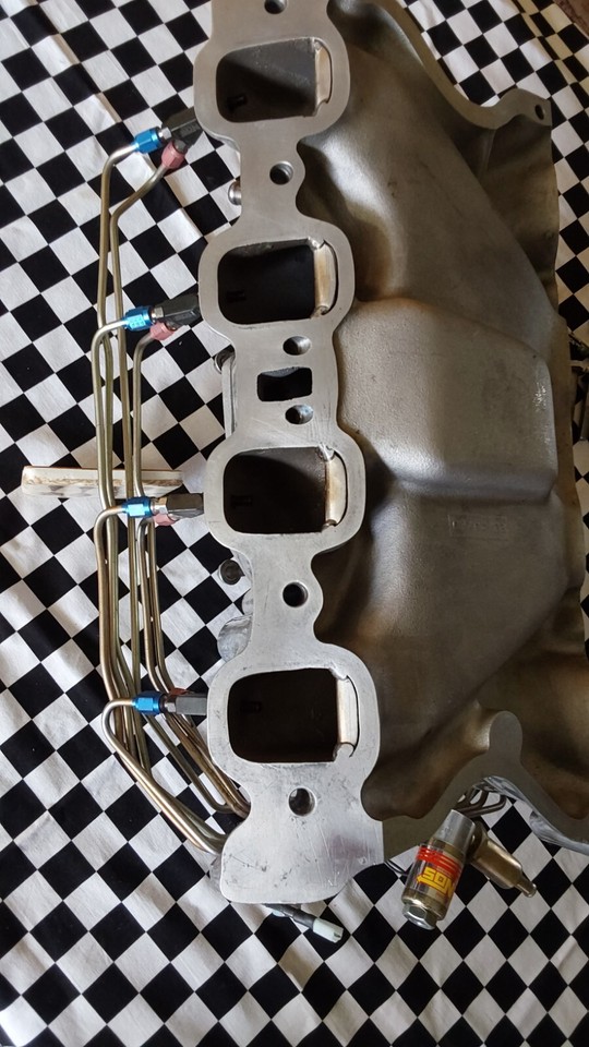 351 Cleveland NITROUS Intake Manifold KIT Blue Thunder Pantera D1ZX ...