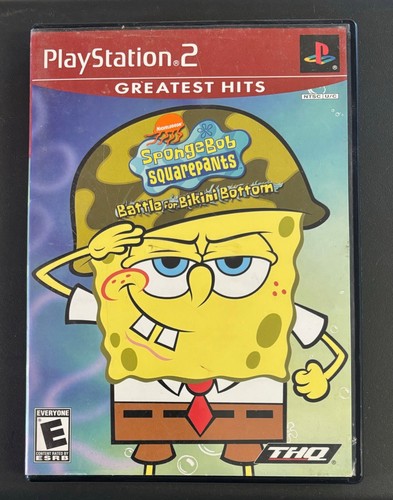 SpongeBob SquarePants Battle for Bikini Bottom - PS2 Greatest Hits - w ...