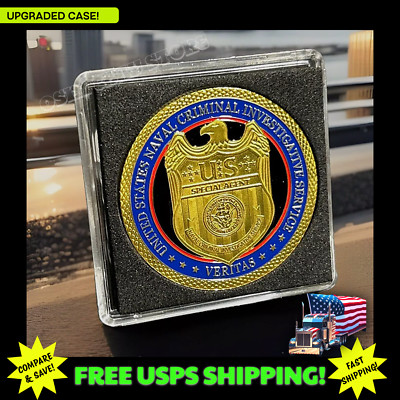 US NAVY NCIS Challenge Coin CRIMINAL INVESTIGATION SERVICE NCIS 2X2 ...