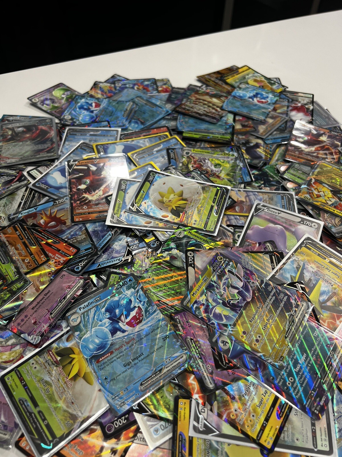 LOT OF 5 POKEMON ULTRA RARE Card Lot Random EX, V, VMAX, FULL ART ...