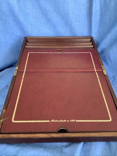 Vintage Remy Martin Cognac - Wooden Writing Slope Desk Box 34cm X 25cm ...
