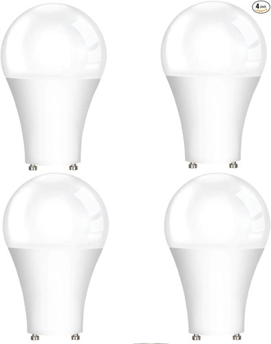LED Light Bulb 100W Equivalent, 9W 4 PACK 2 Prong Light Bulbs, 2700K ...
