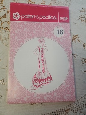 Vintage Patterns Pacifica 3019 Holoku Dress Pattern Size 16 Uncut | eBay