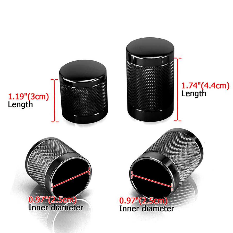 4x Knurled Docking Hardware Covers For Harley CVO Touring Street Glide ...